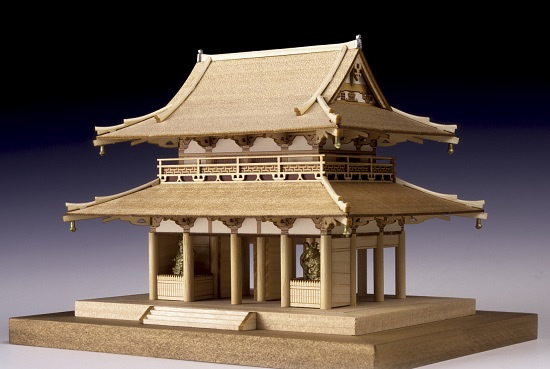 Sensou-ji Temple / Kaminarimon, Wooden Japanese Temple Model Kits, by ...