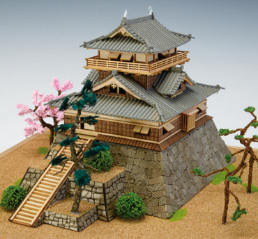 GIFU CASTLE, Castle, Japanese Castle Model, by Woody JOE