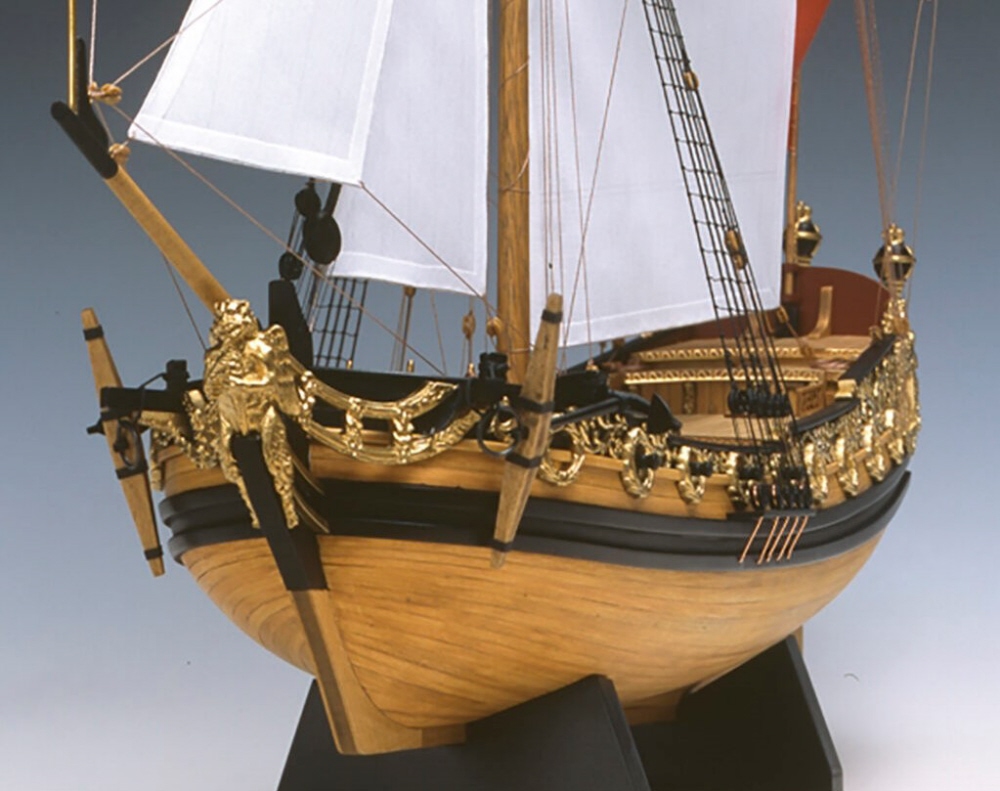 Charles Royal Yacht, Wooden Sailing Ship Model Kits, by Woody JOE