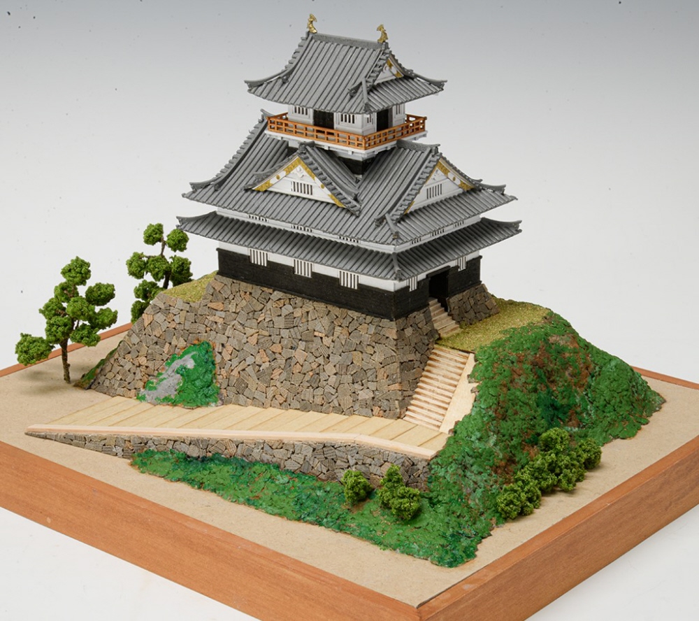 GIFU CASTLE, Castle, Japanese Castle Model, by Woody JOE
