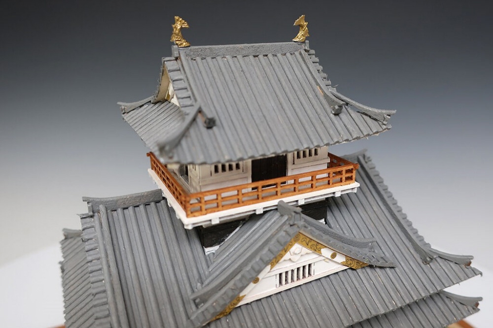 GIFU CASTLE, Castle, Japanese Castle Model, by Woody JOE
