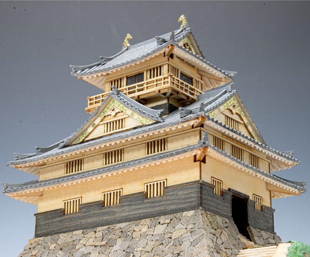 GIFU CASTLE, Castle, Japanese Castle Model, by Woody JOE