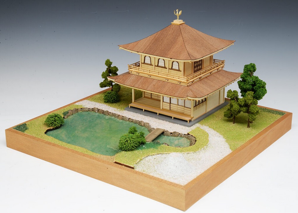 Jisho-ji Temple GINKAKU, Wooden Japanese Temple Model Kits, by Woody JOE