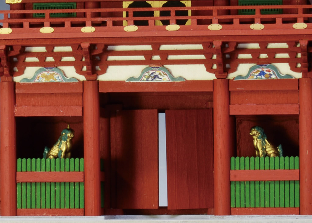 Kunozan Toshogu ROUMON with Stone stairs and Bamboo lighting / Wooden ...