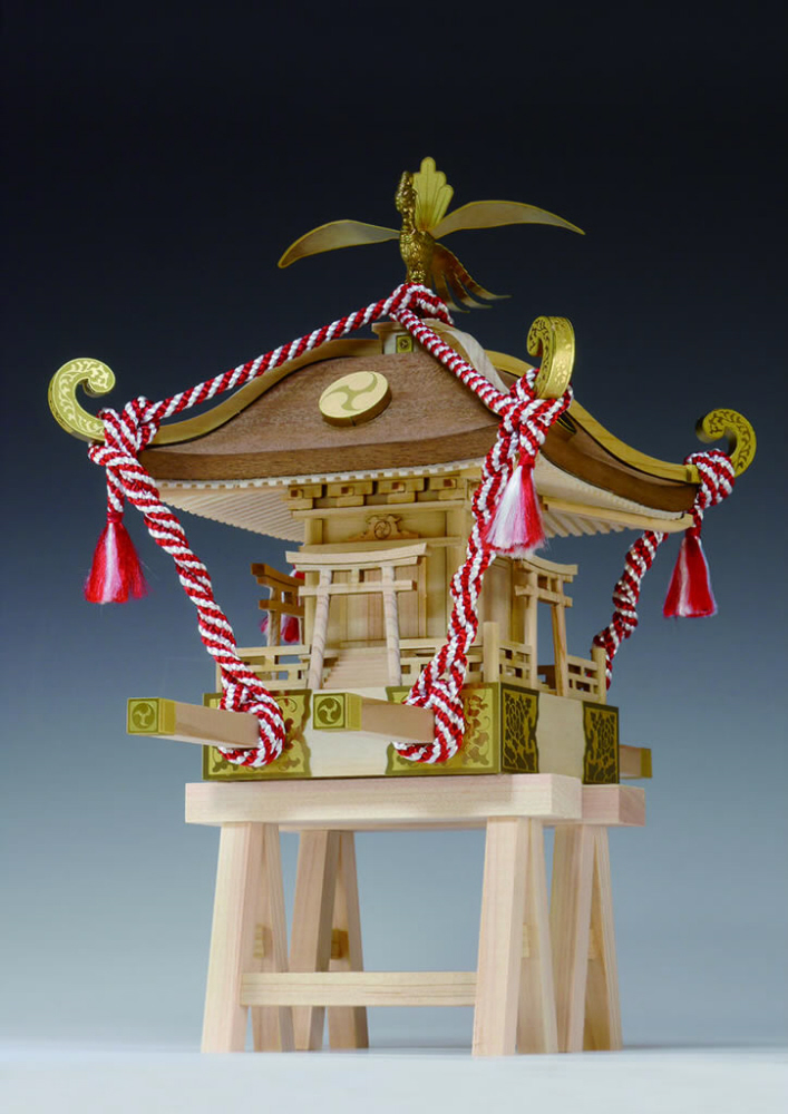 Mini Mikoshi / Portable Shrine Model Kits, by Woody JOE