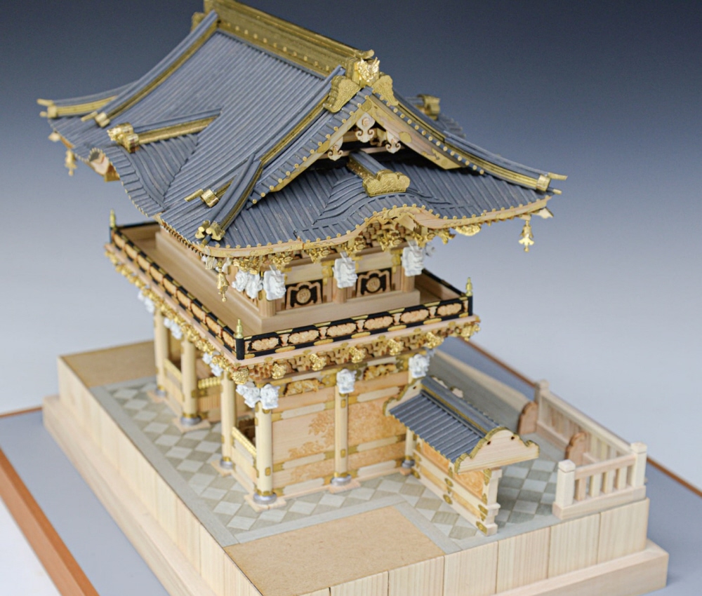 Nikko Toshogu Yomeinon, Wooden Japanese Shrine Model, by Woody JOE