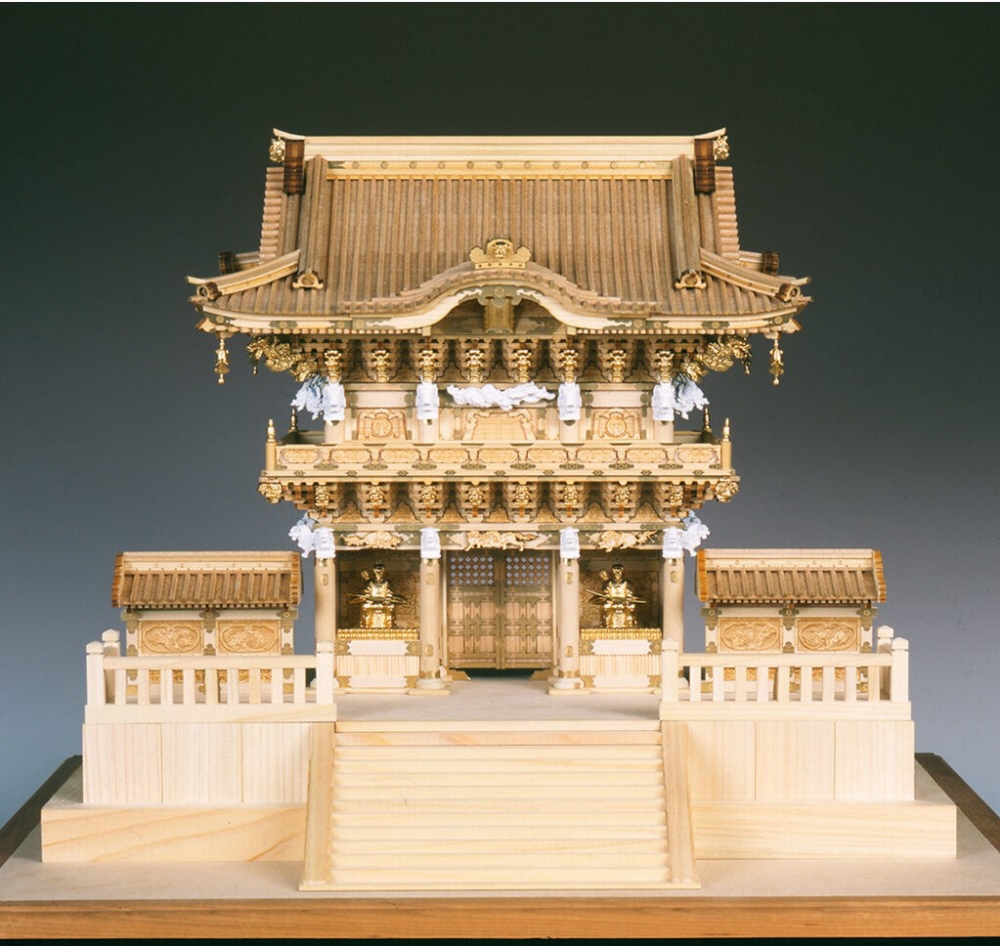 Nikko Toshogu Yomeinon, Wooden Japanese Shrine Model, by Woody JOE