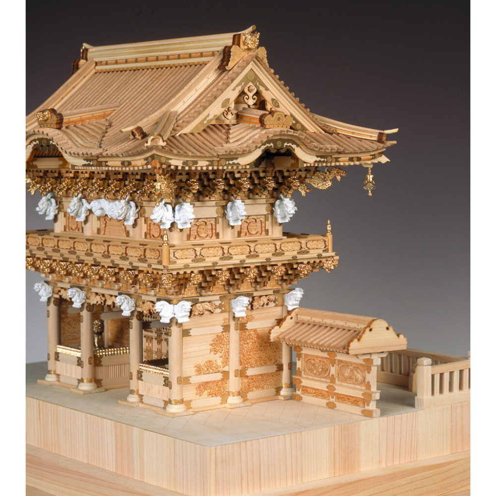 Nikko Toshogu Yomeinon, Wooden Japanese Shrine Model, by Woody JOE