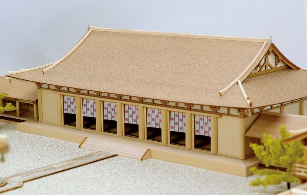 Horyu-ji Temple / Full view model, Wooden Japanese Temple Model Kits ...