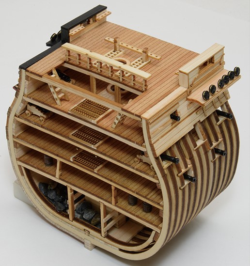 VICTORY Cross Section / Sailing Type, Wooden Sailing Ship Model Kits ...