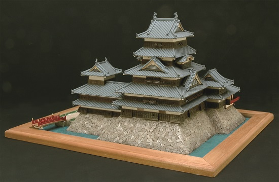 Marugame Castle, Japanese Castle Model, by Woody JOE