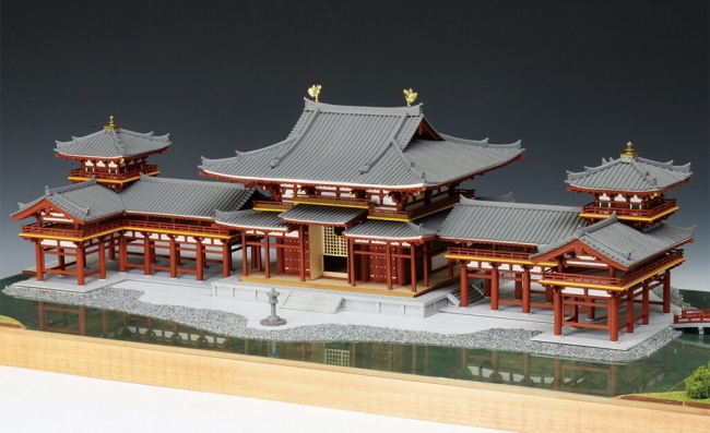 Byodoin Hououdo, Wooden Japanese Temple Model Kits, by Woody JOE