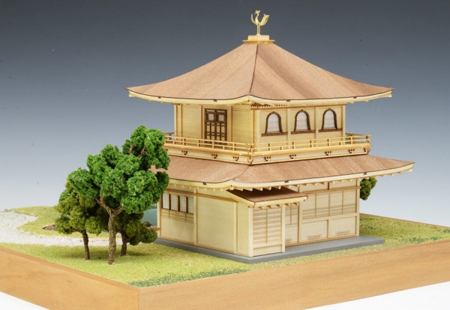 Jisho-ji Temple GINKAKU, Wooden Japanese Temple Model Kits, by Woody JOE