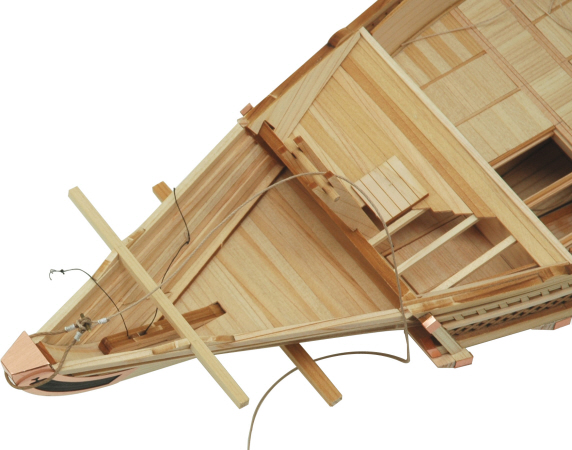 Direct from Japan. Wooden Model Boat Kits | Japanese Style Ship-Wasen ...
