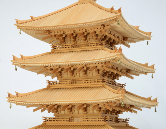 Direct from Japan. Wooden Japanese pagoda Model Kits, by Woody JOE