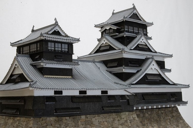 Kumamoto Castle, Japanese Castle Model Kits, by Woody JOE