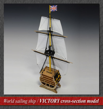 VICTORY Cross Section / Sailing Type, Wooden Sailing Ship Model Kits ...